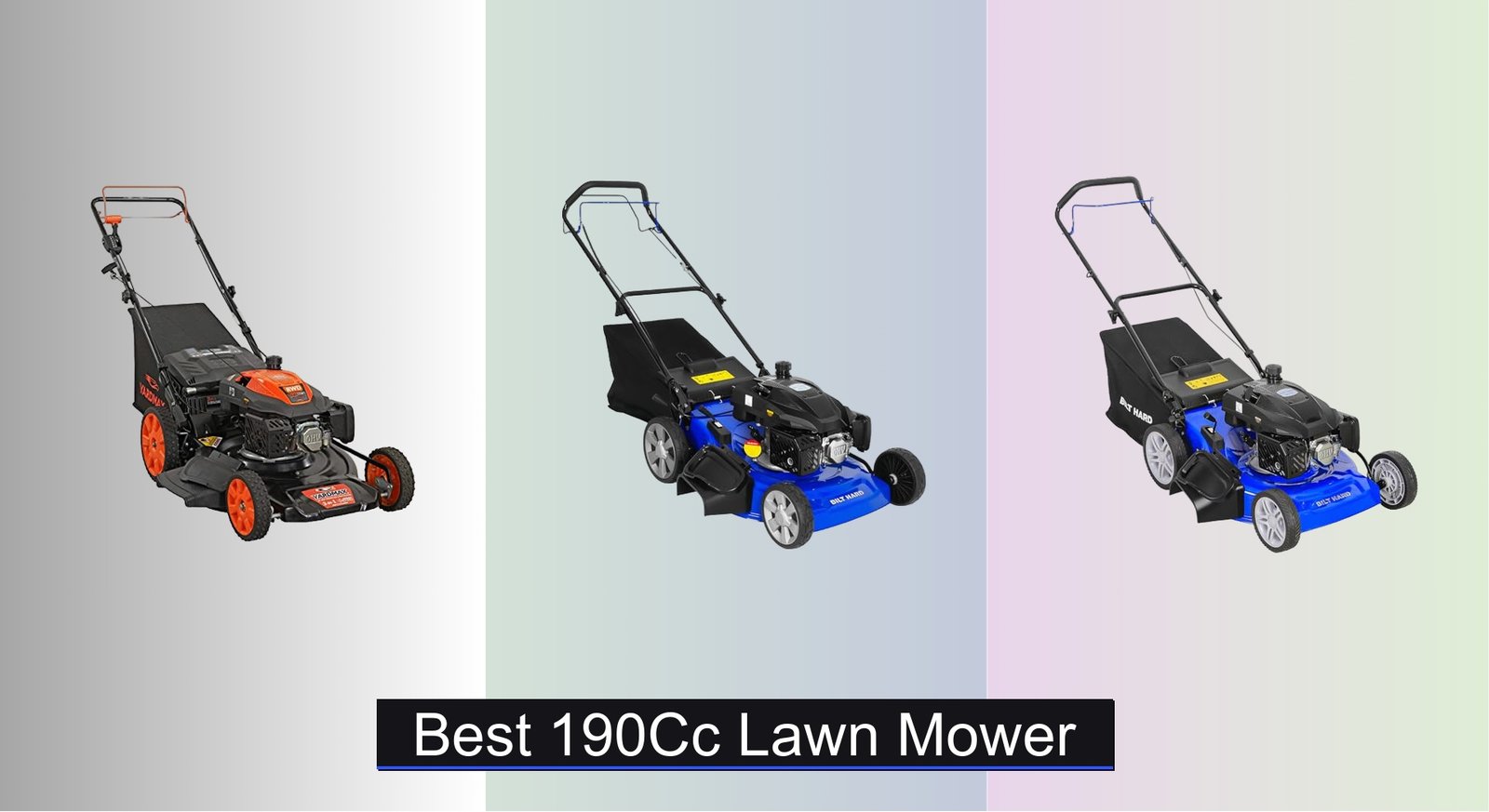 3 Best 190cc Lawn Mowers to Buy in 2026