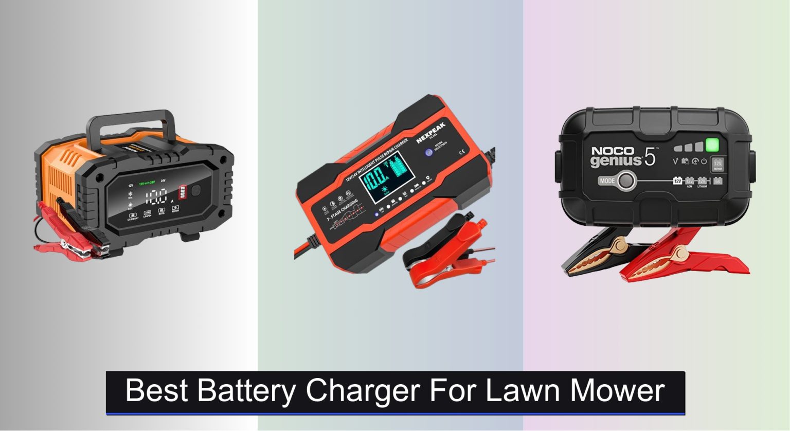 6 Best Battery Chargers for Lawn Mowers of 2025
