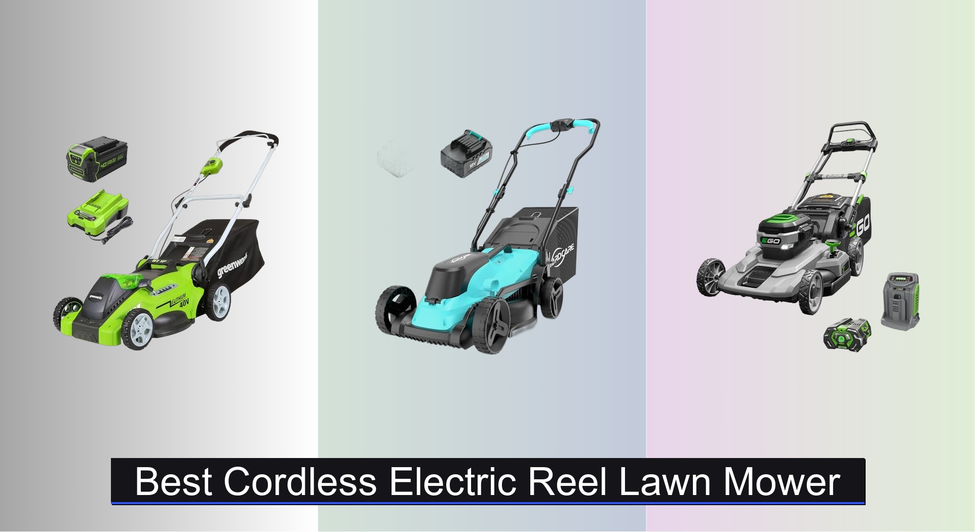 6 Best Cordless Electric Reel Lawn Mowers of 2025
